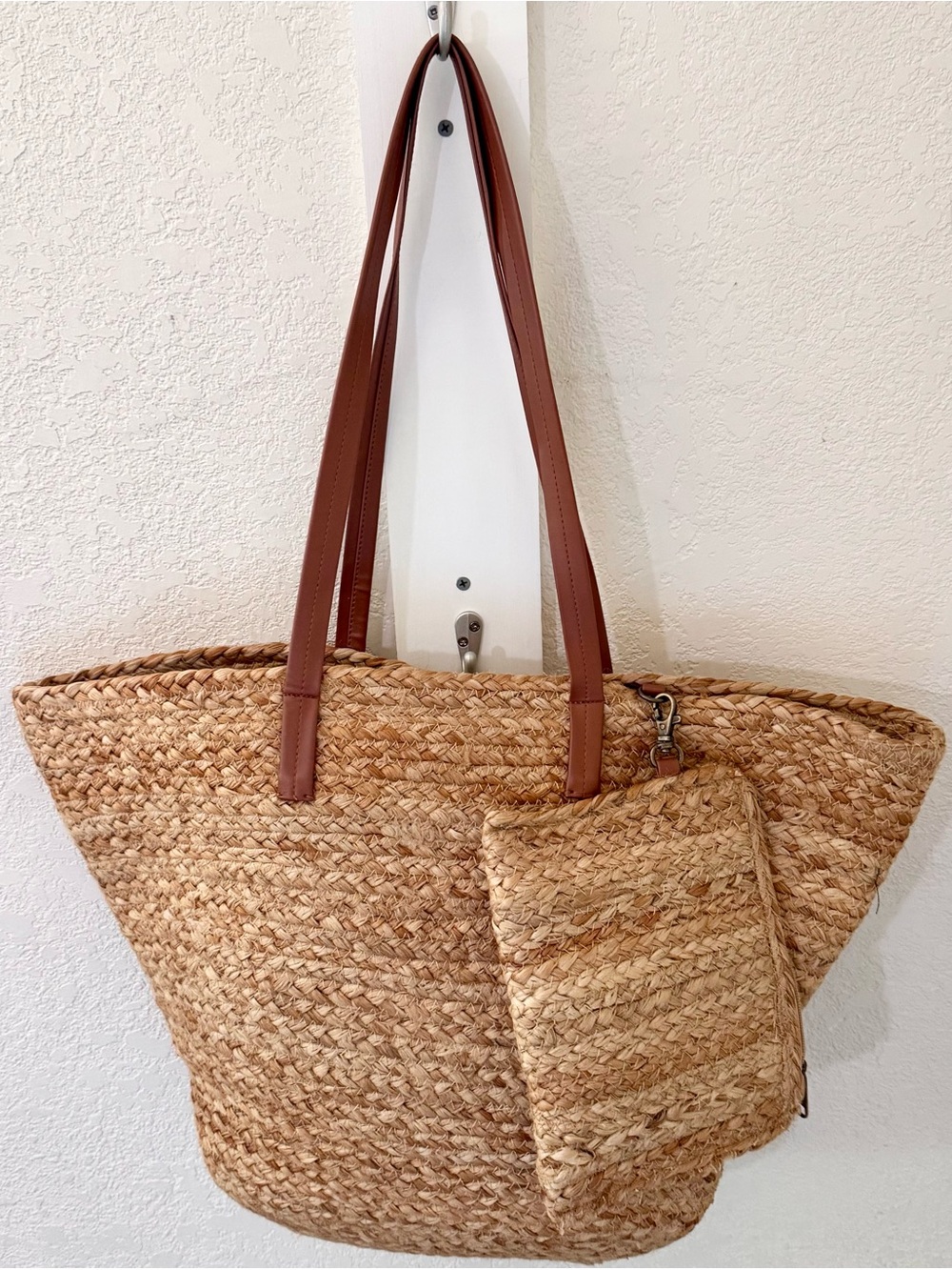 House of Harlow 1960 | Bags | Nwot Jumbo 0 All Natural Jute Woven Tote ...
